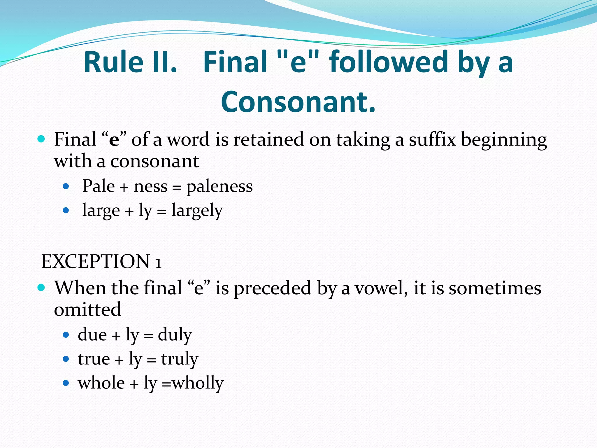 Derivational suffixes | PPT