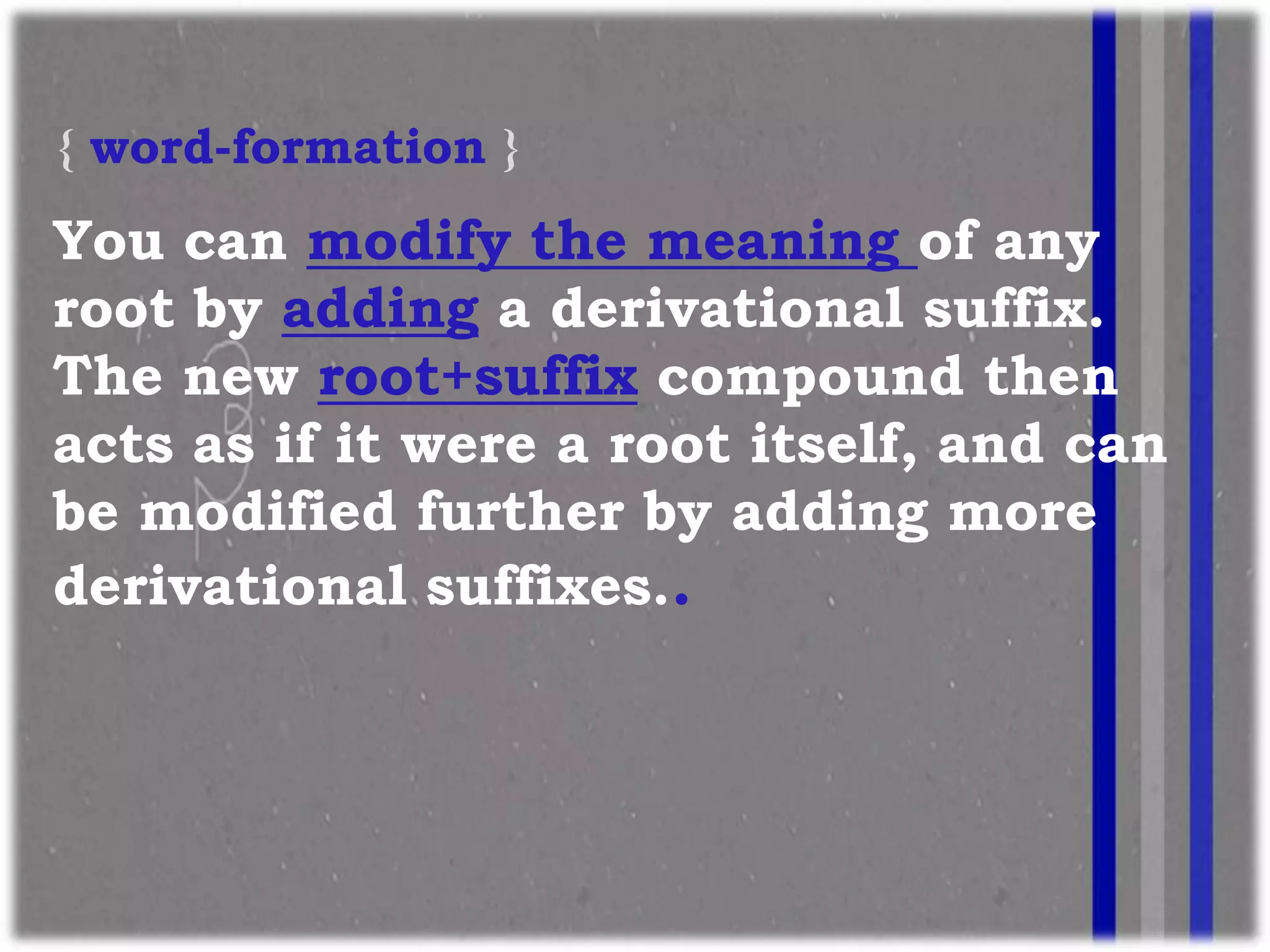 Derivational suffixes | PPTX