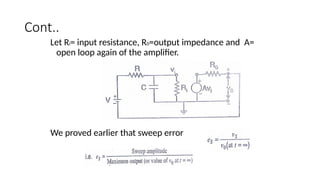 Derivation of all errors in sweep circuit and slope error derivation ...