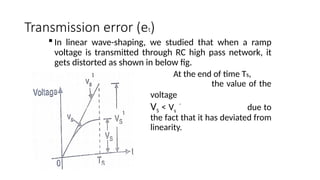 Derivation of all errors in sweep circuit and slope error derivation ...