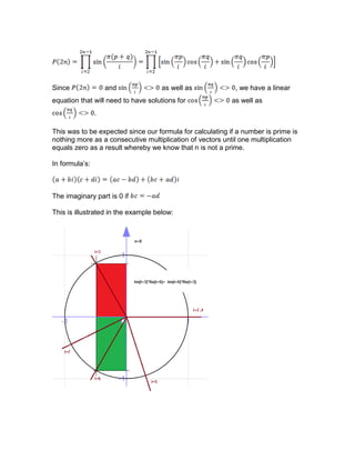Derivation of a prime verification formula to prove the related open ...