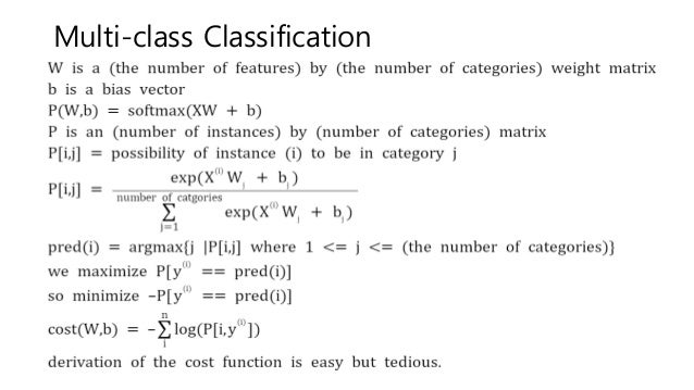 Derivation of cost function for logistic regression