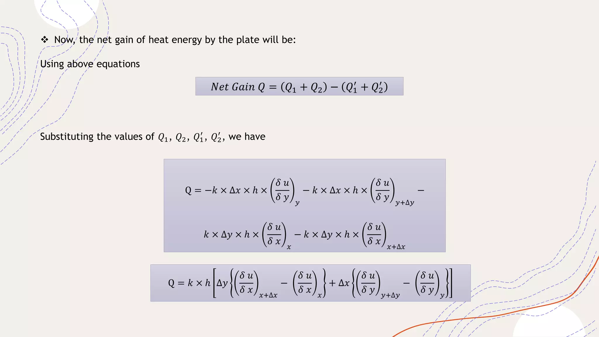 Derivation of Laplace equation (2D Heat Equation) | PPTX