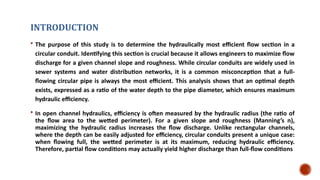 Derivation of most hydraulically efficient circular channel.pptx