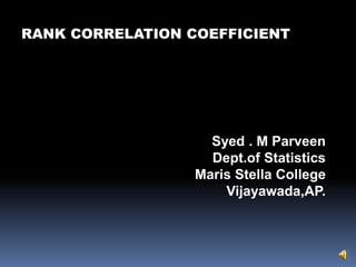 Derivation of rank correlation 1 | PPTX
