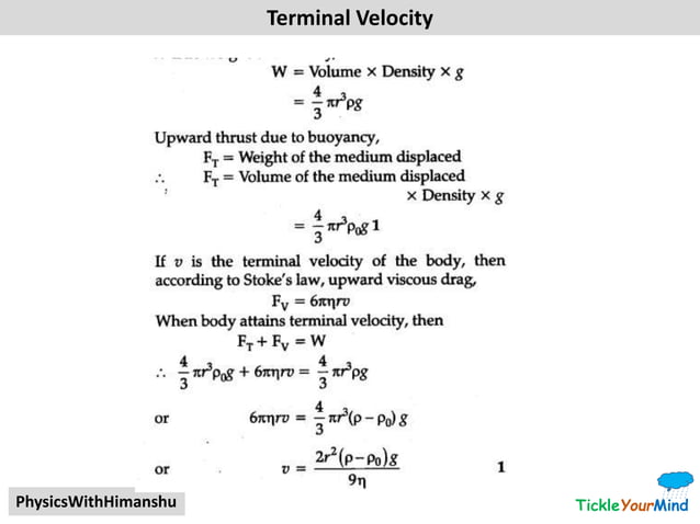 CBSE 11 Physics Derivations | PPTX | Physics | Science