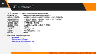 TOC 8 | Derivation, Parse Tree & Ambiguity Check | PDF