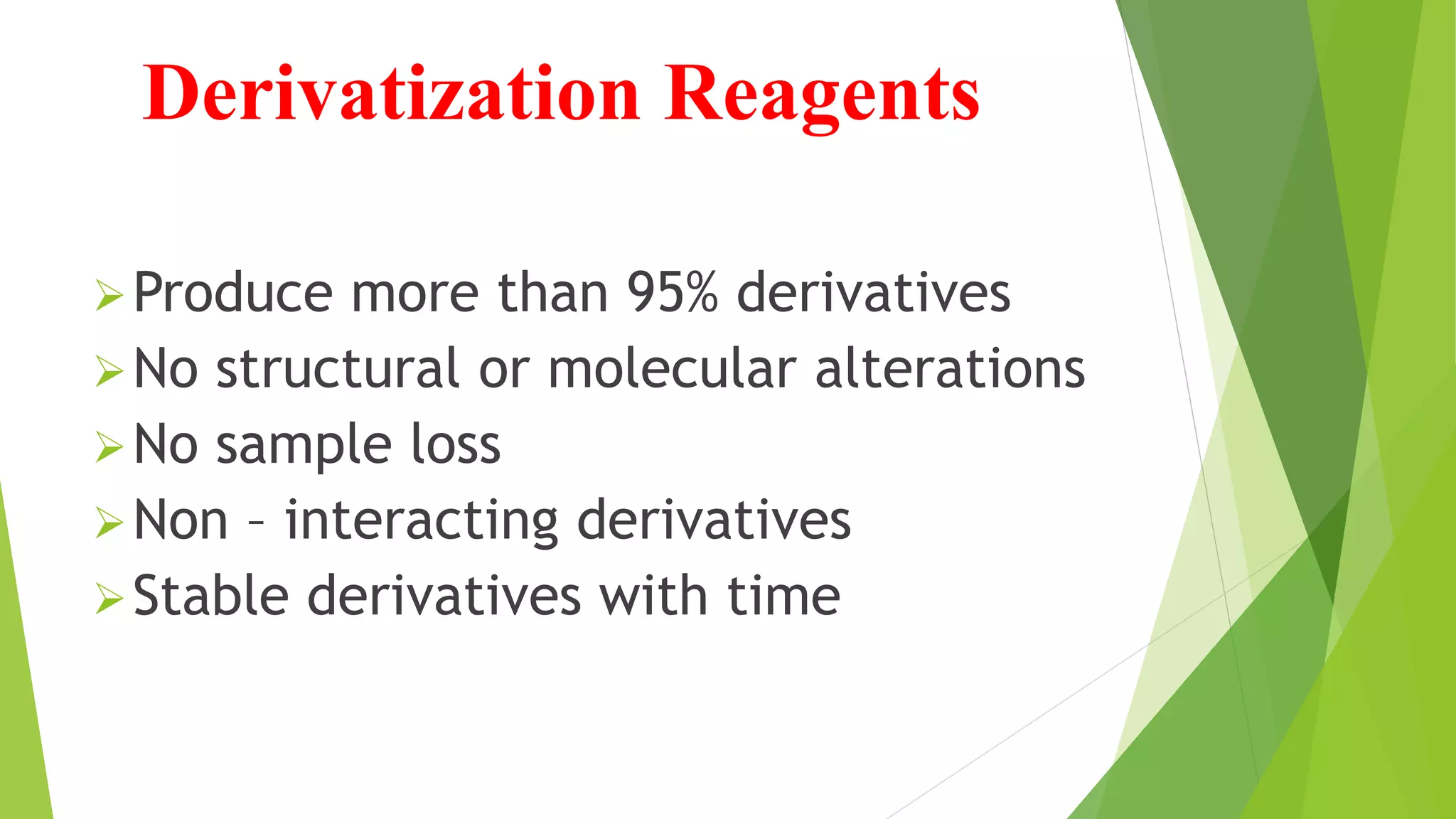 Derivatisation Techniques in Gas chromatography | PPTX