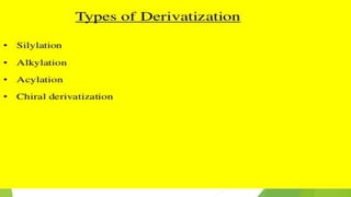 Derivatisation Techniques in Gas chromatography | PPTX