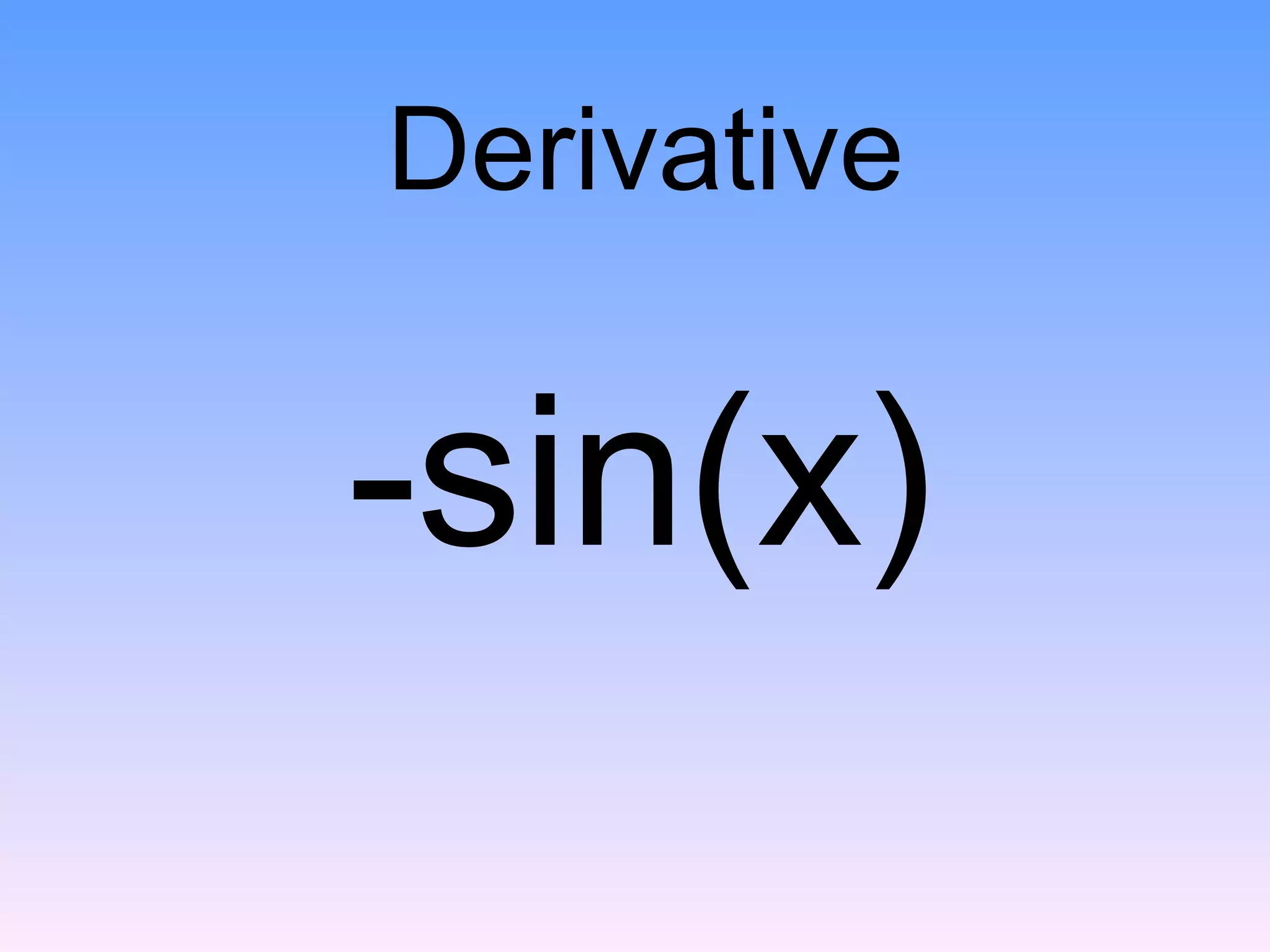 Derivative Flashcards To Memorize | PPT