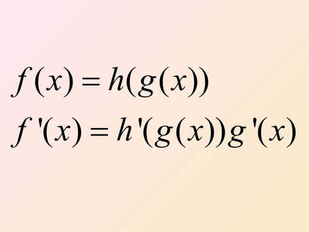 Derivative Rules To Memorize | PPT