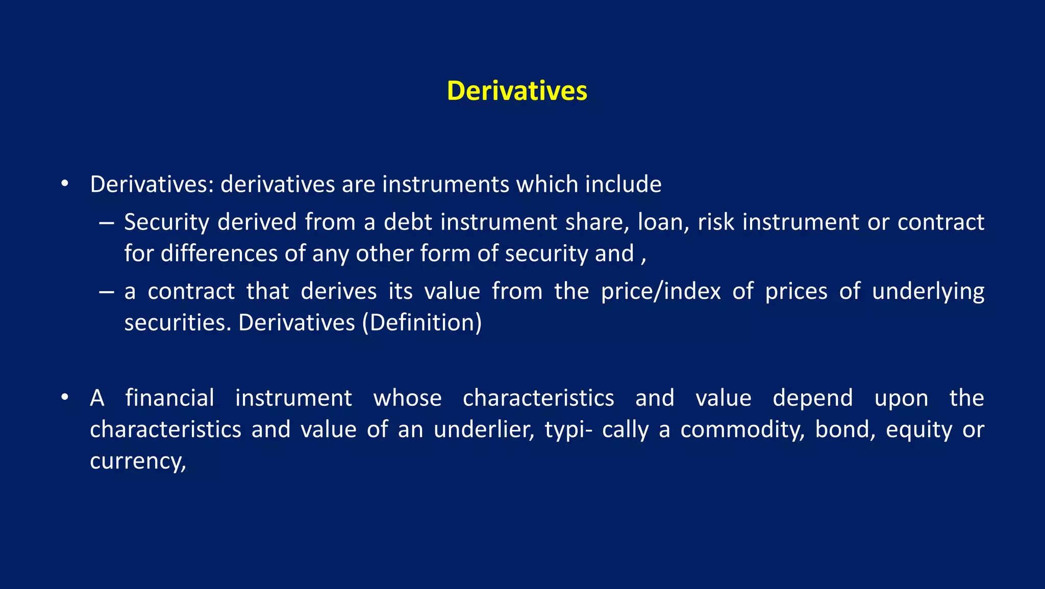 Derivative - types with example | PPTX