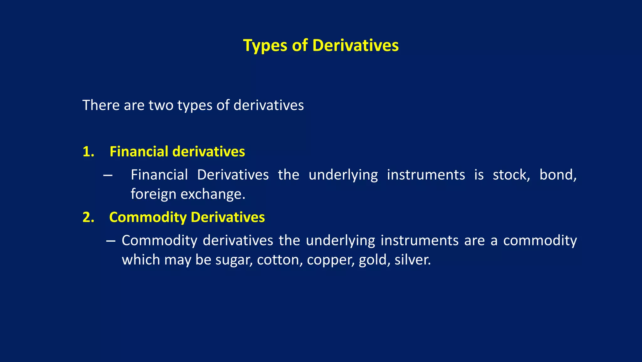 Derivative - types with example | PPTX