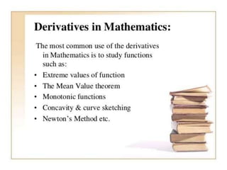 Derivative and its application | PPTX