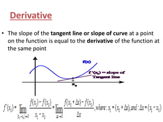 Derivative and its application | PPTX