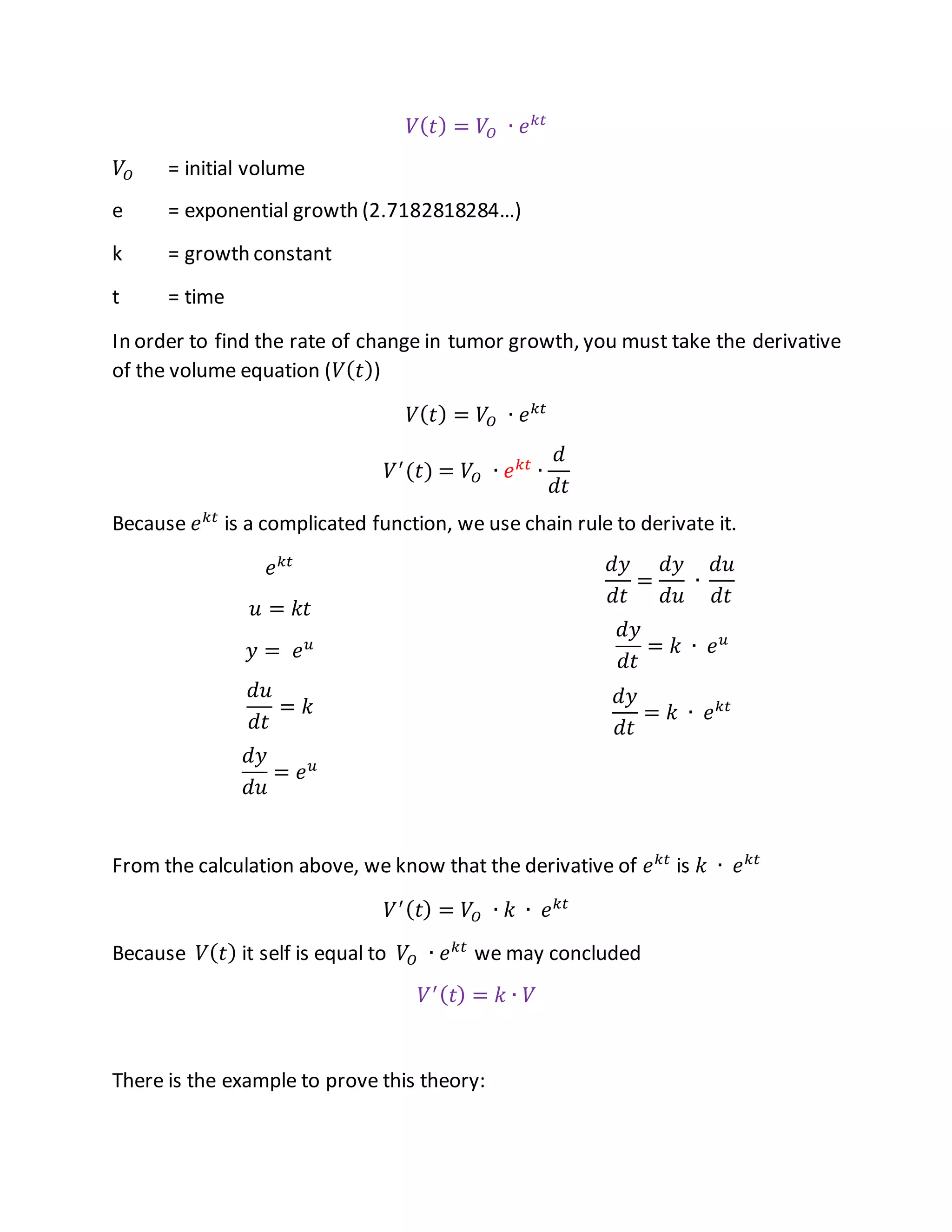 Derivative application in medical and biology | DOCX