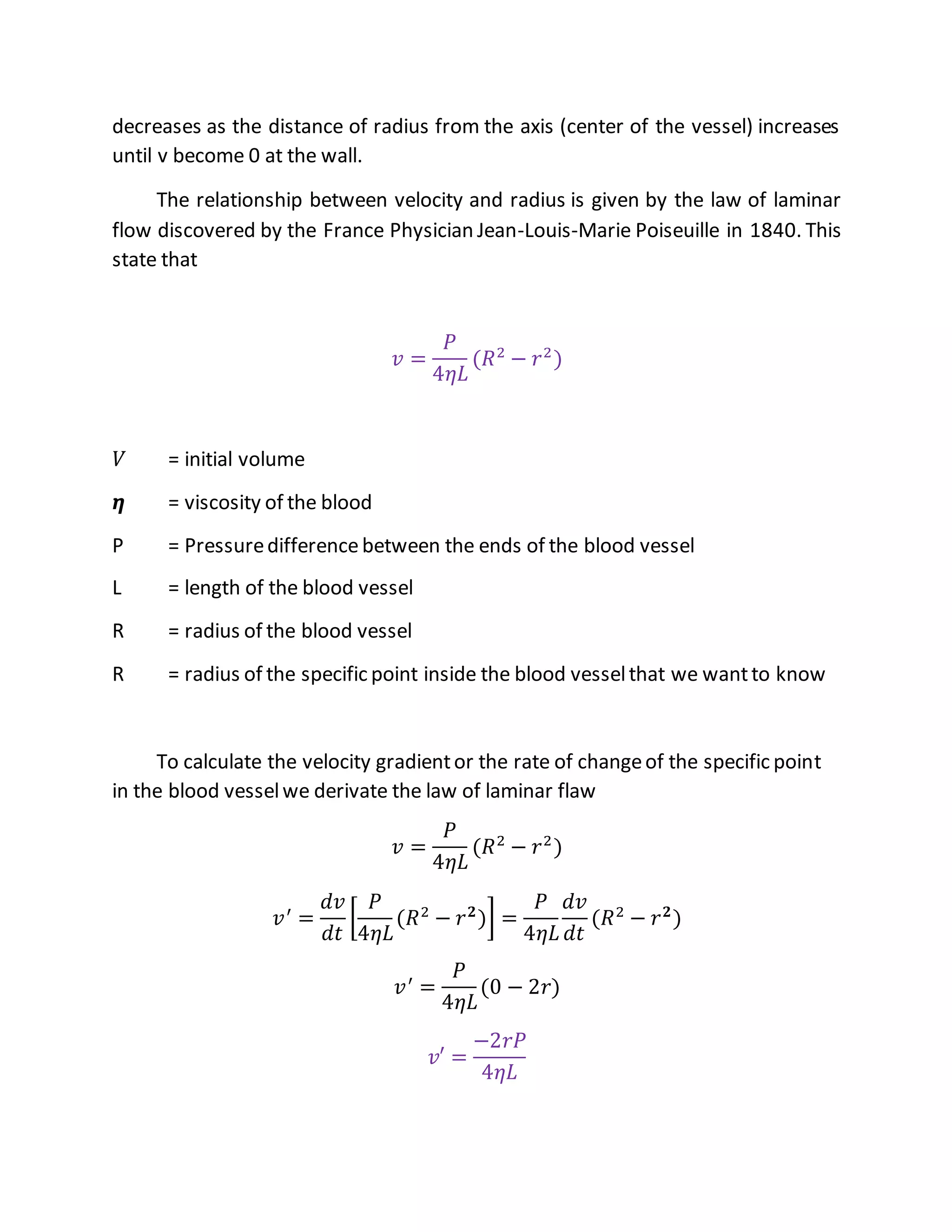 Derivative application in medical and biology | DOCX