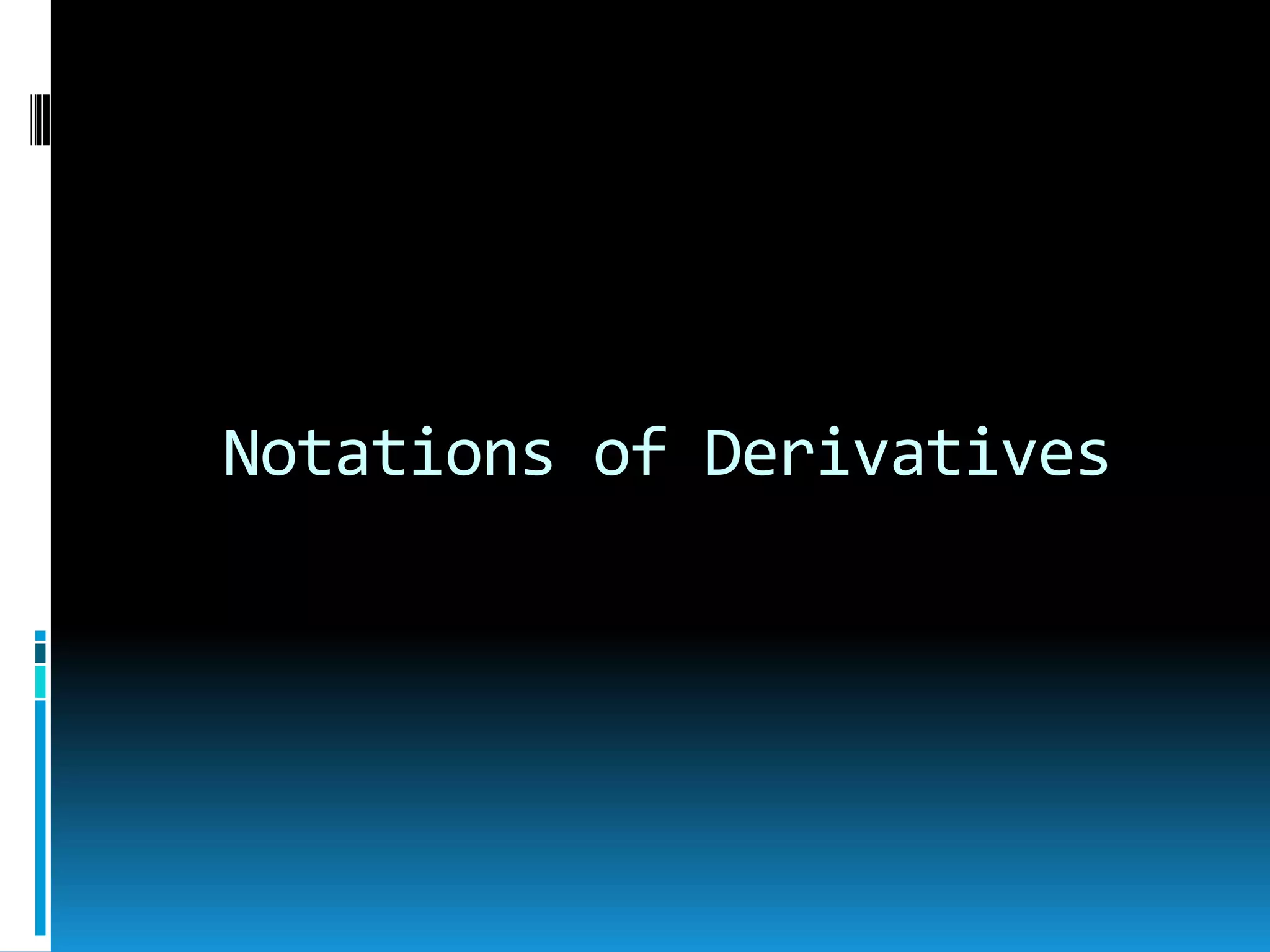 Derivative flash cards | PPTX