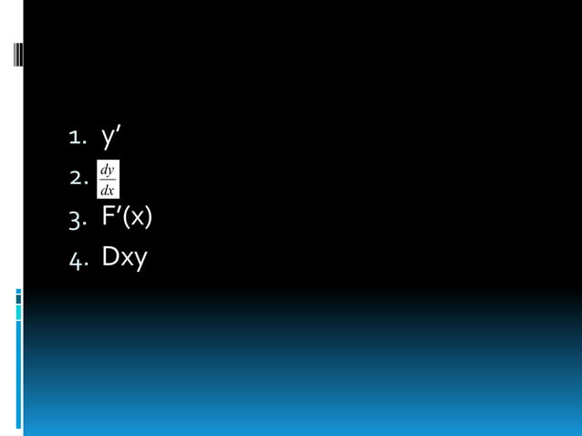 Derivative flash cards | PPTX