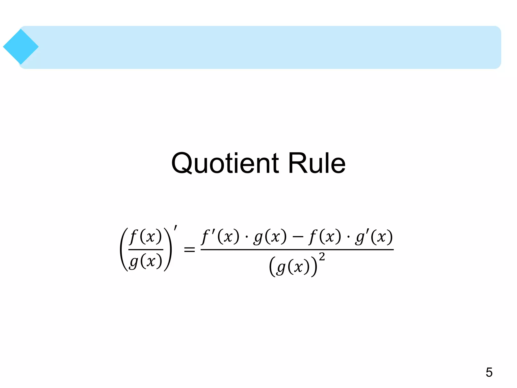 Derivative flashcards | PPTX