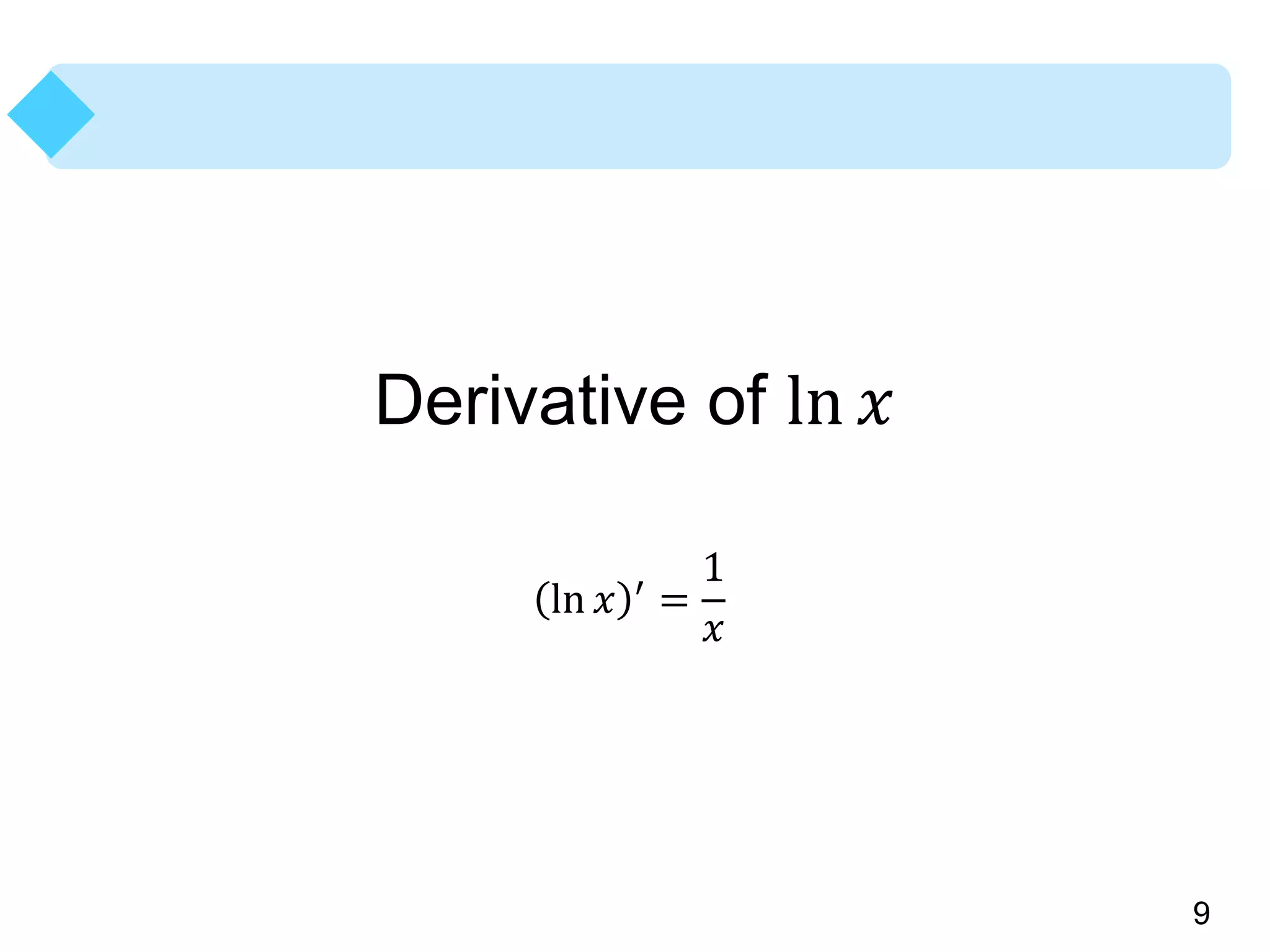 Derivative flashcards | PPTX
