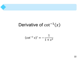 Derivative flashcards | PPTX