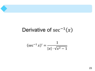 Derivative flashcards | PPTX