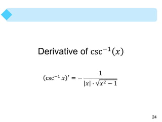 Derivative flashcards | PPTX