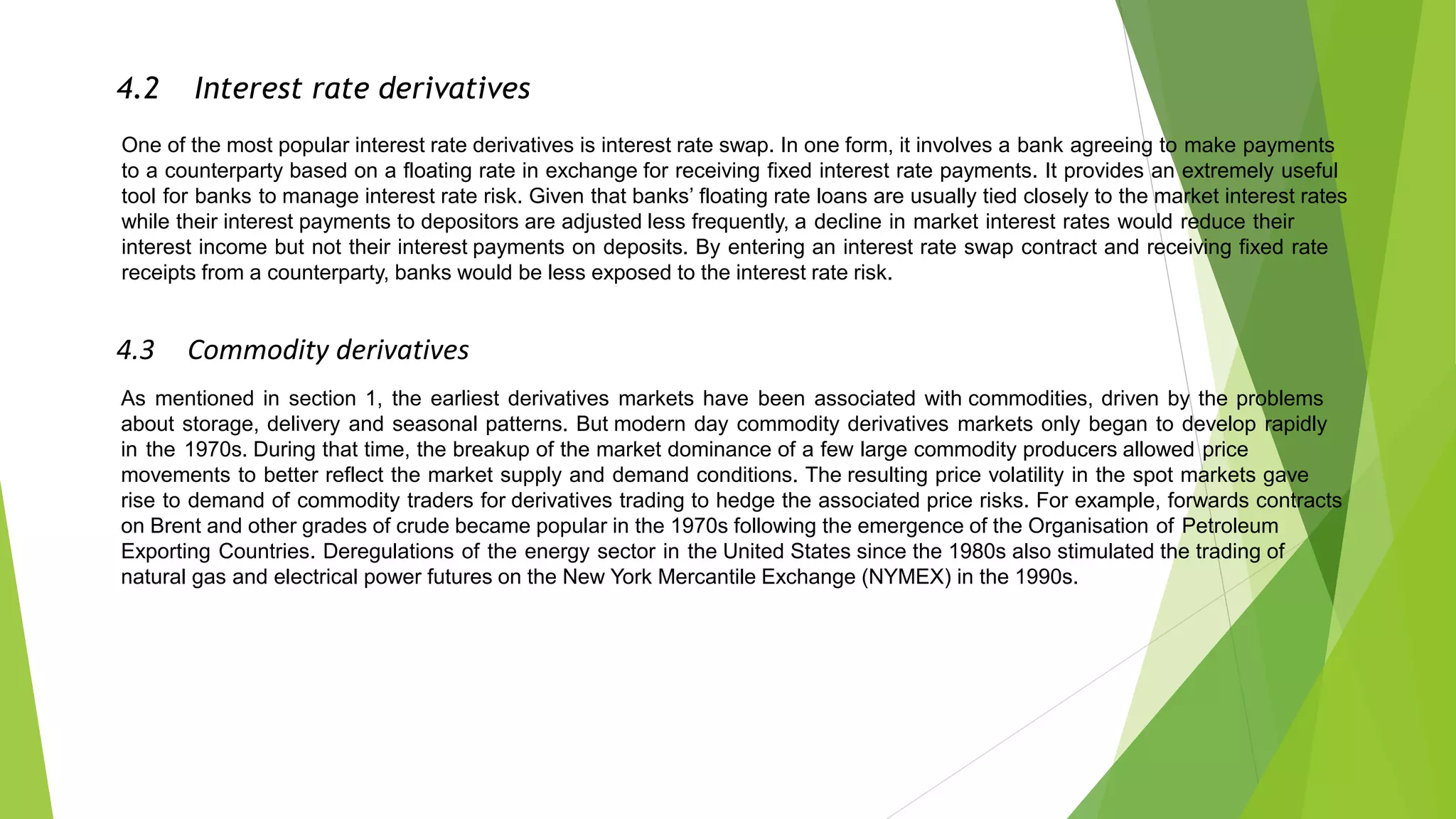 Derivative in financial market | PPTX