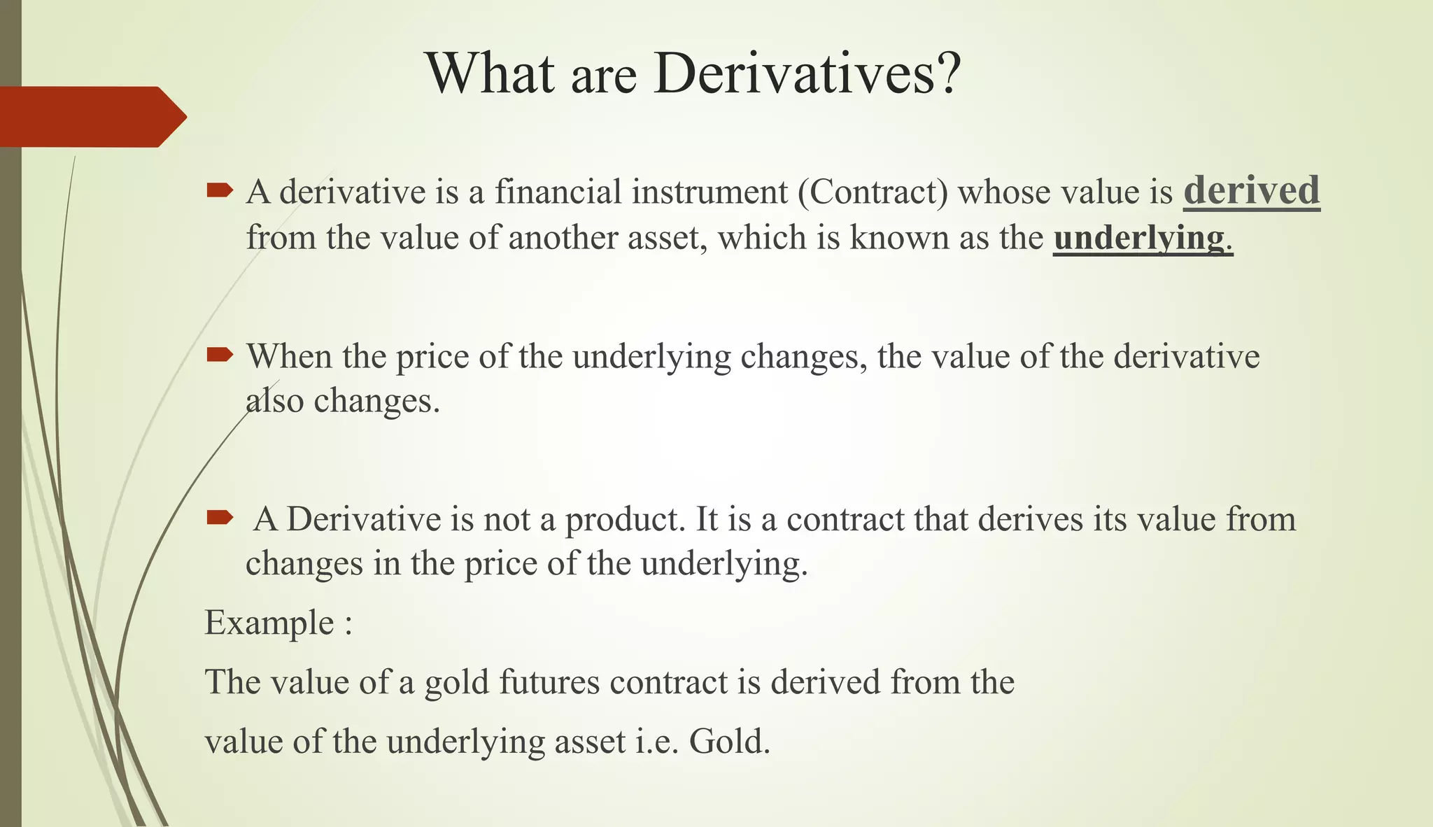 Derivative market | PPTX