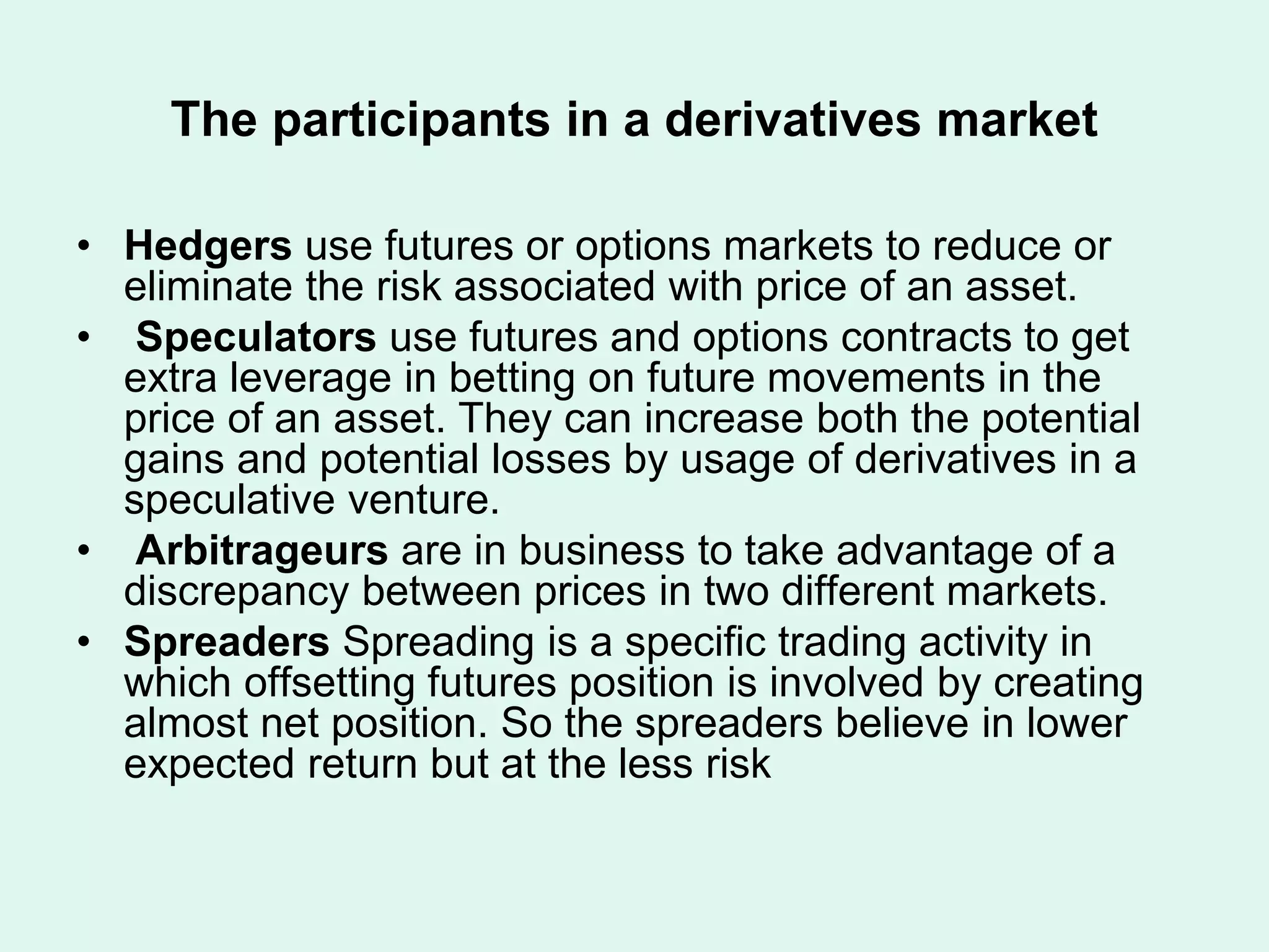 Derivative market in india | PDF