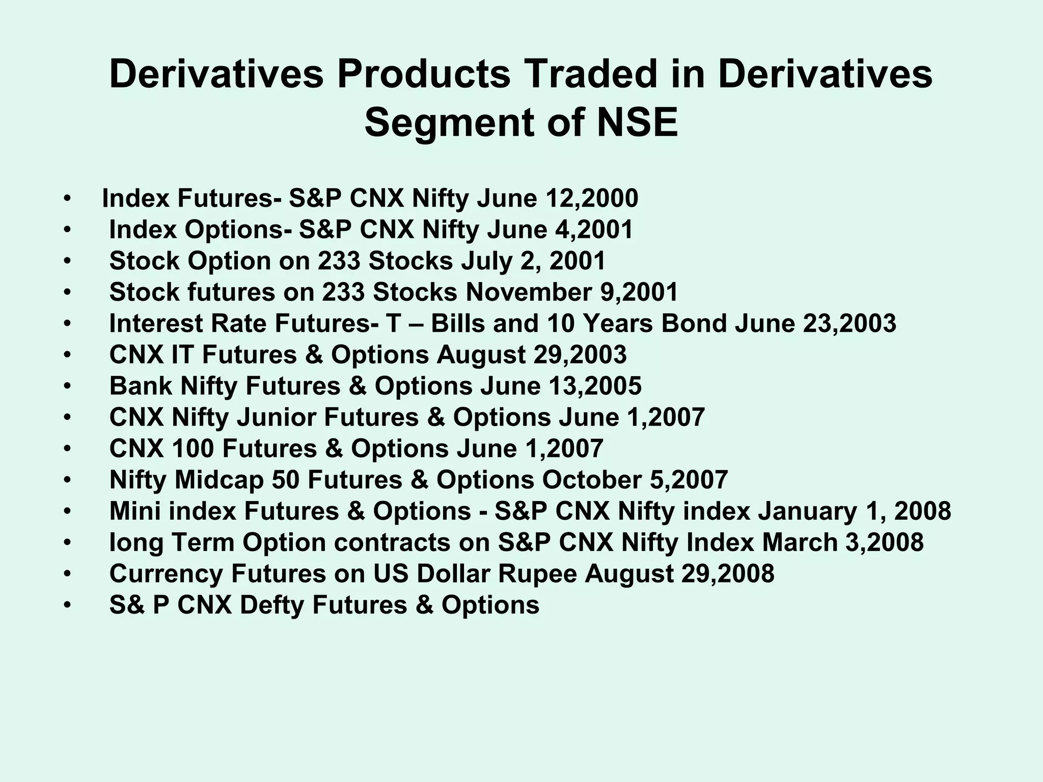 Derivative market in india | PDF