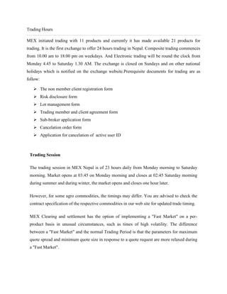 Derivative market in nepal | DOCX