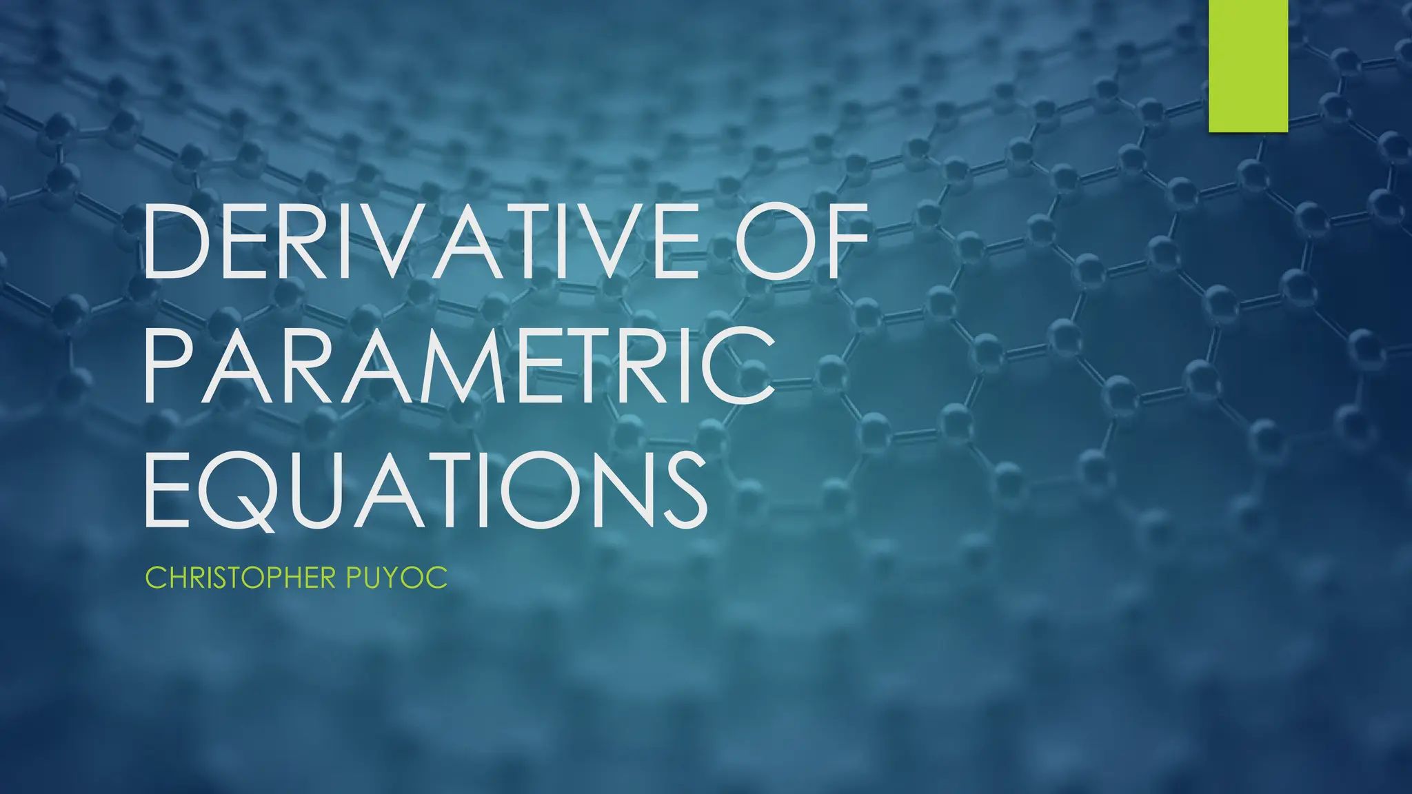 DERIVATIVE OF PARAMETRIC EQUATIONSSS.pptx