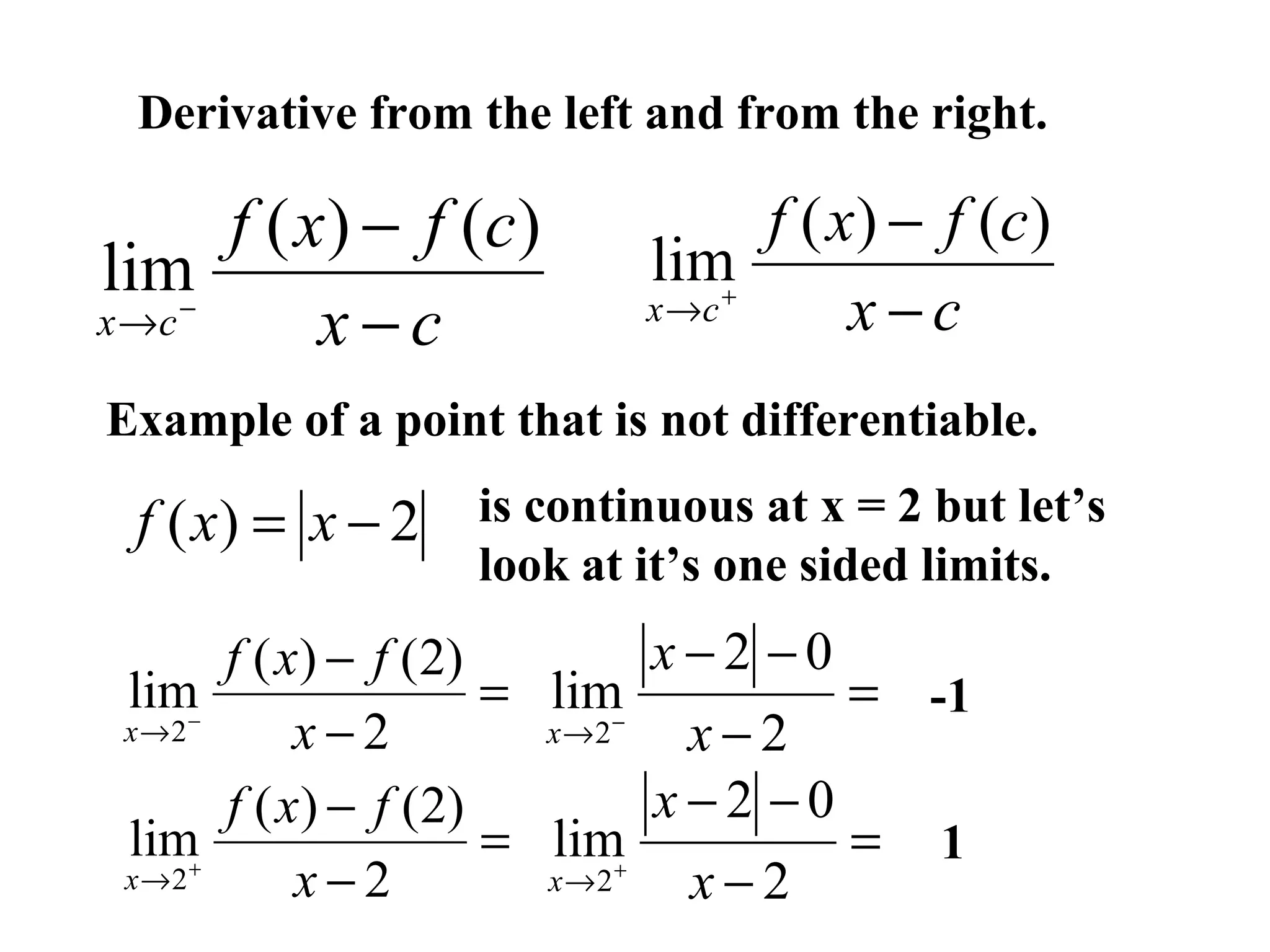 Derivative power point | PPT