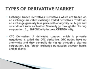 derivative (FUTURES AND OPIONS) CHAPTER 8pptx | PPTX