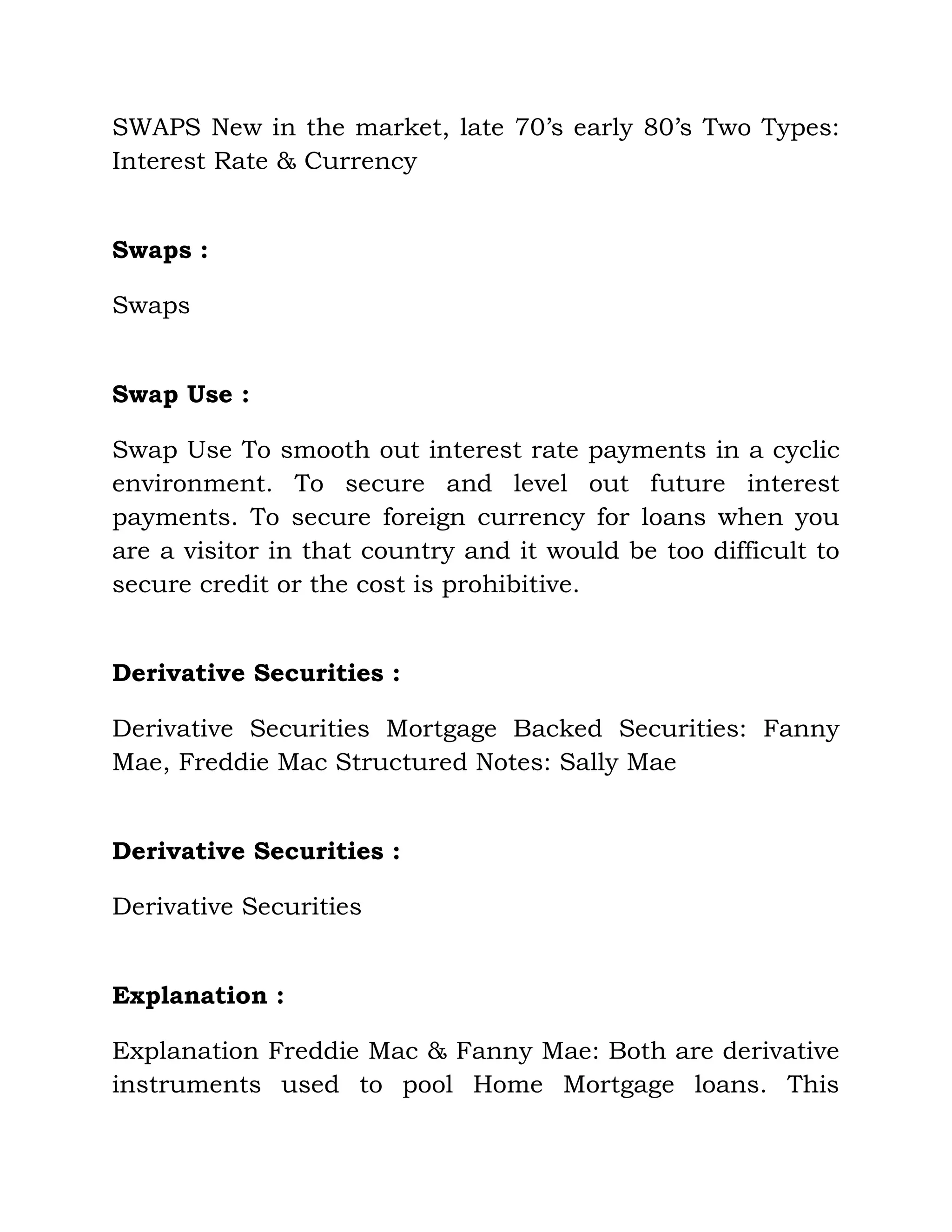 Derivatives | DOCX