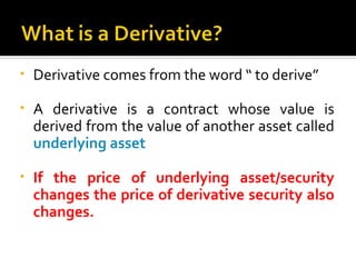 Derivatives | PPT