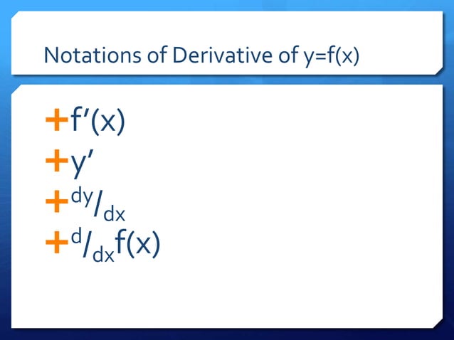 Derivatives | PPTX | Physics | Science