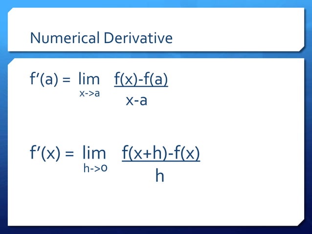 Derivatives | PPTX | Physics | Science