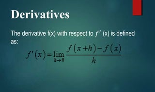 Basic Calculus 11 - Derivatives and Differentiation Rules | PPTX