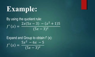 Basic Calculus 11 - Derivatives and Differentiation Rules | PPTX