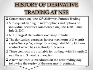Derivatives - Basics of Derivatives contract covered in this ppt | PPTX