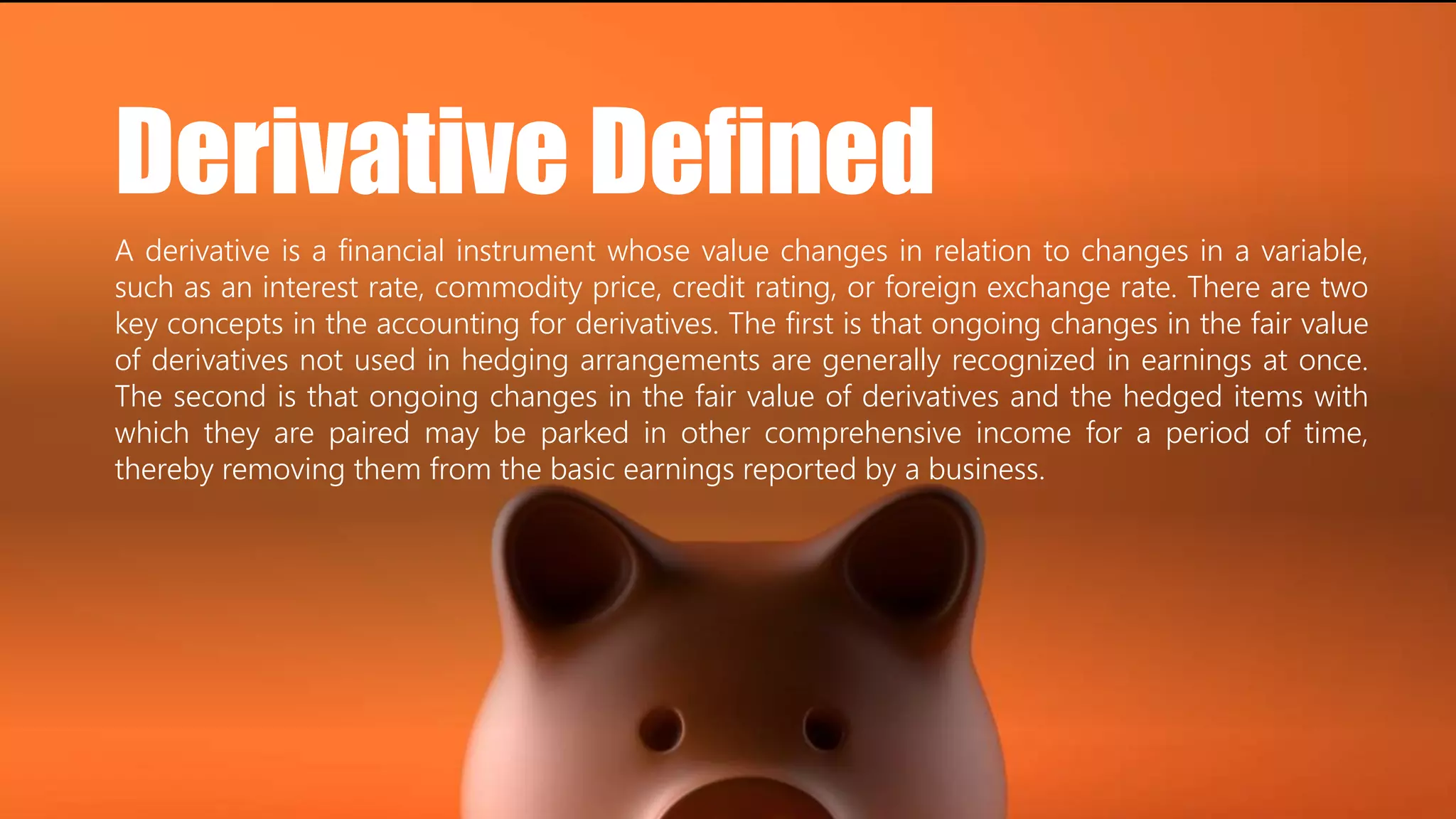 Accounting for Derivatives | PPTX
