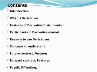 derivatives.pptx share market derivatives | PPT
