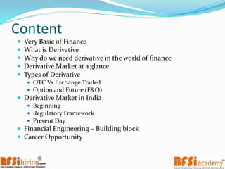 Derivatives - Basics | PPTX
