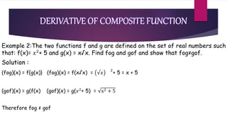 Derivatives and it’s simple applications | PPTX