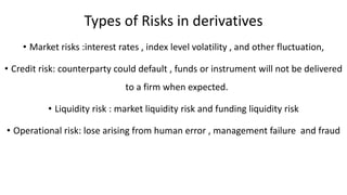 Derivatives and option pricing theory | PPTX
