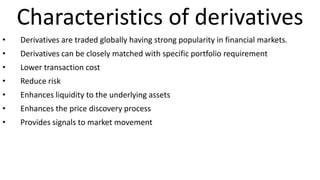 Derivatives and option pricing theory | PPTX