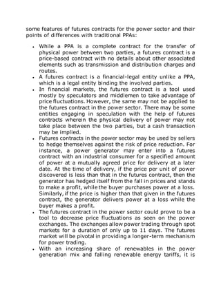 Derivatives Contracts in Indian Electricity Market | PDF